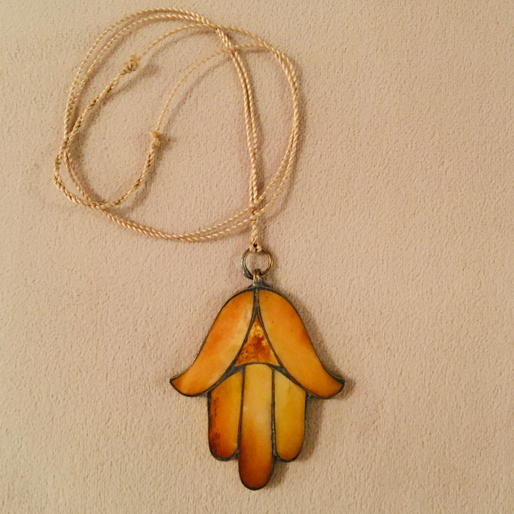 Moroccan Necklace (Camel Bone - Henna)