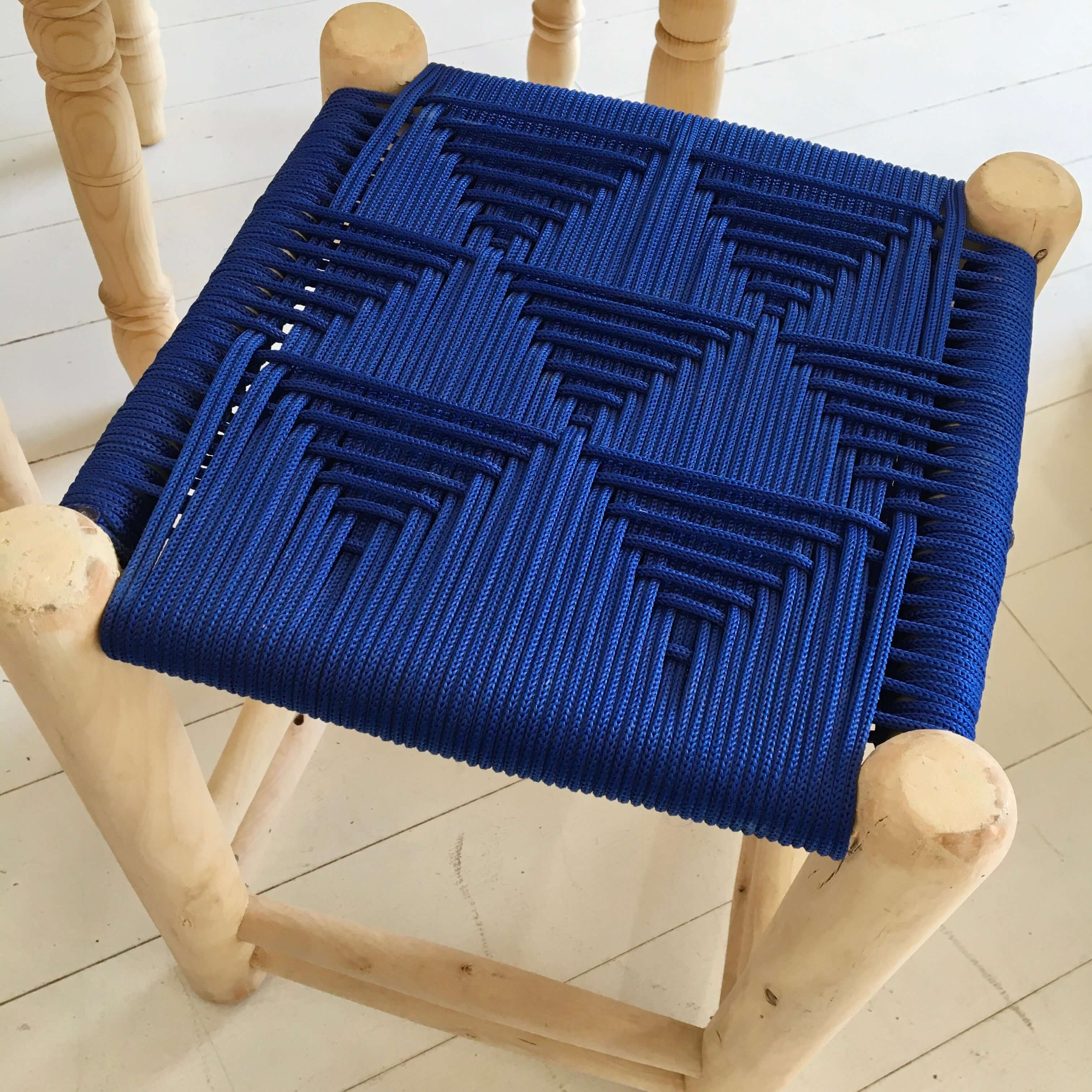 Nylon Rope Stool - Majorelle Blue